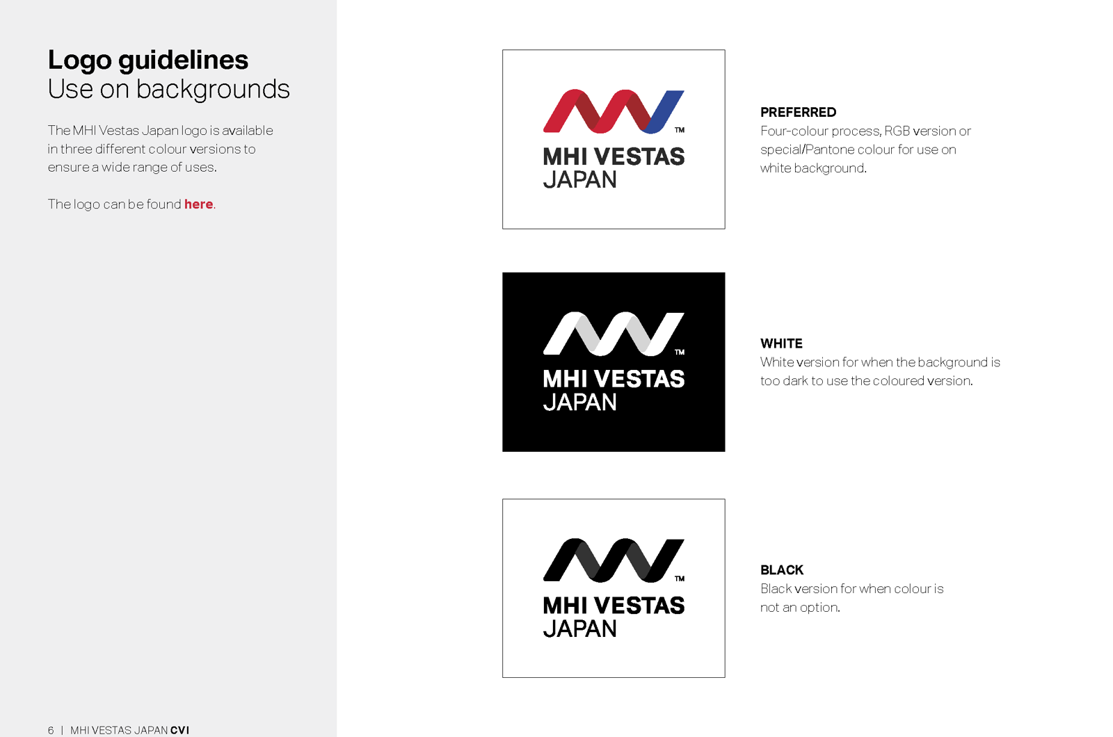 MHI Vestas Japan CVI | Strong visual identity