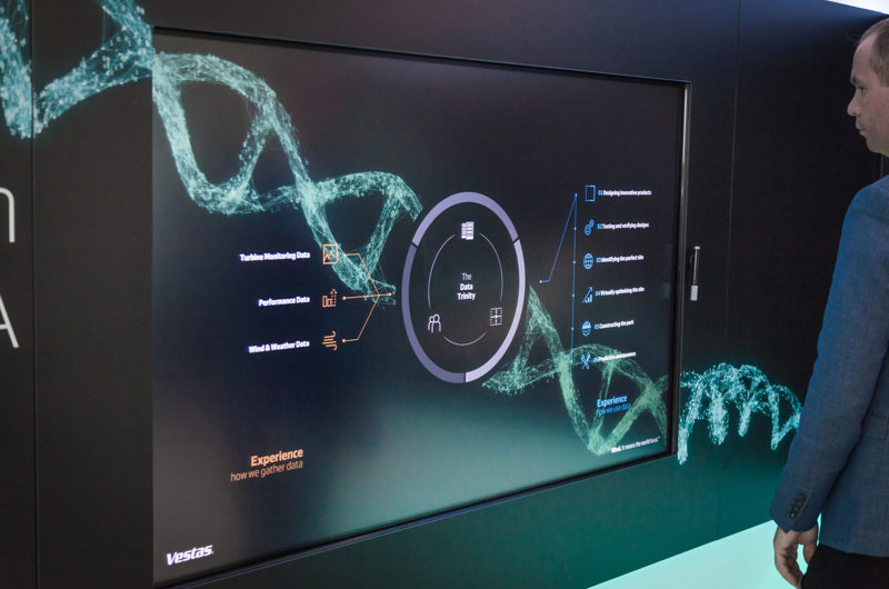 Eye-gazing exhibition stand | WindEurope Offshore w. Vestas