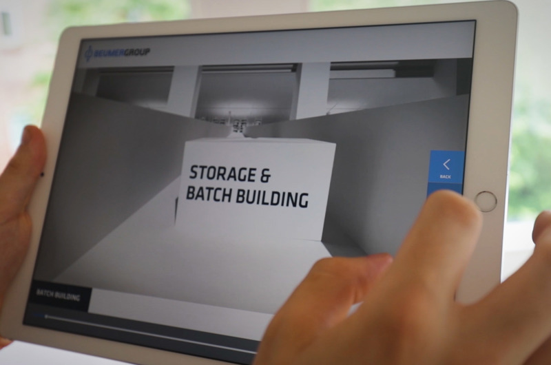 AR baggage handling system | Visual sales tool