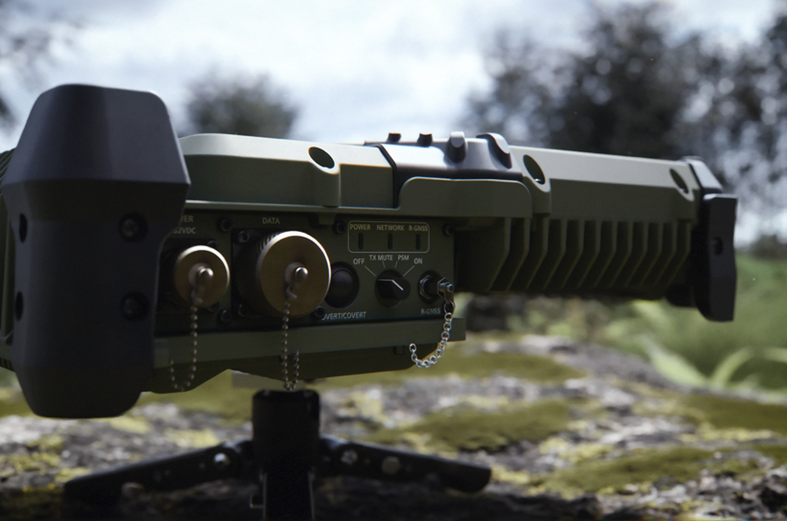 High‑fidelity 3D animation showcasing Intellian’s Manpack