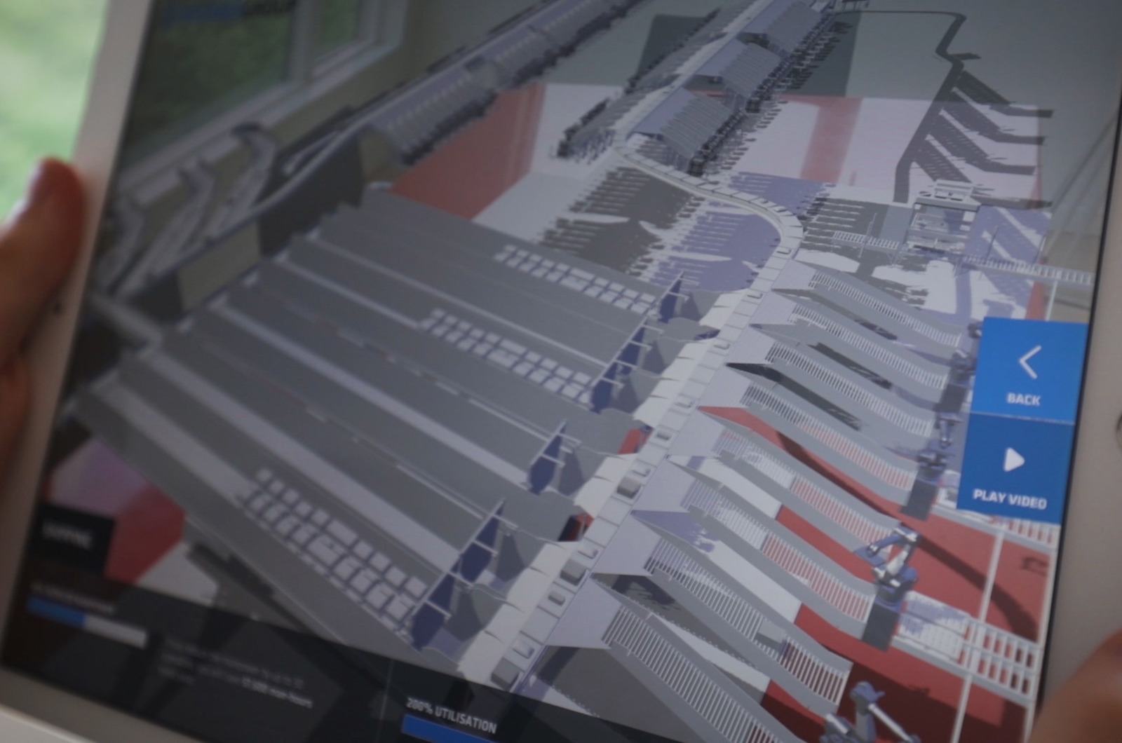 AR baggage handling system | Visual sales tool